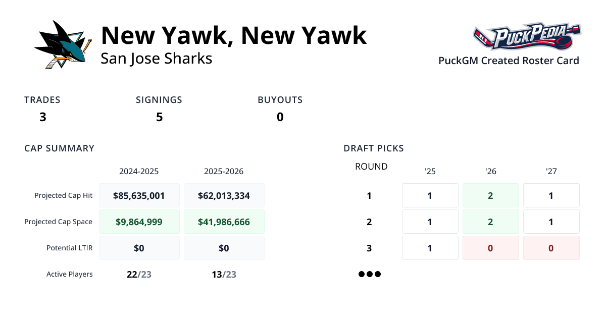 New Yawk, New Yawk | PuckGM | PuckPedia